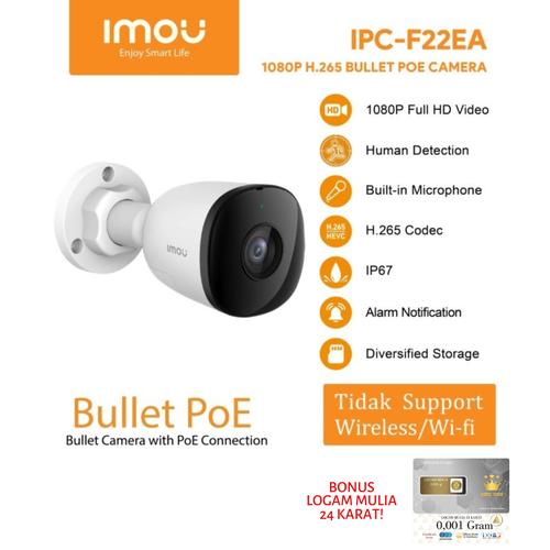 Jual IPCAM IMOU IPC-F22EA 1080P H.265 POE ONVIF OUTDOOR BUILD IN MIC ...