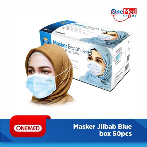Jual Masker Jilbab Blue OneMed box 50pcs - Kota Surabaya - Bisnis Alkes ...