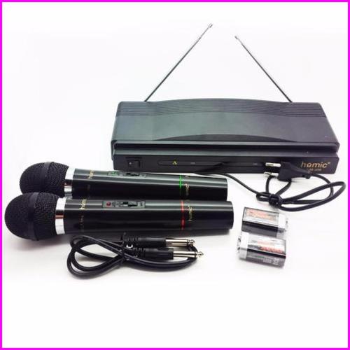 Jual Mic / Microphone HOMIC Double Wireless HM-306/hm308 VHF Series ...