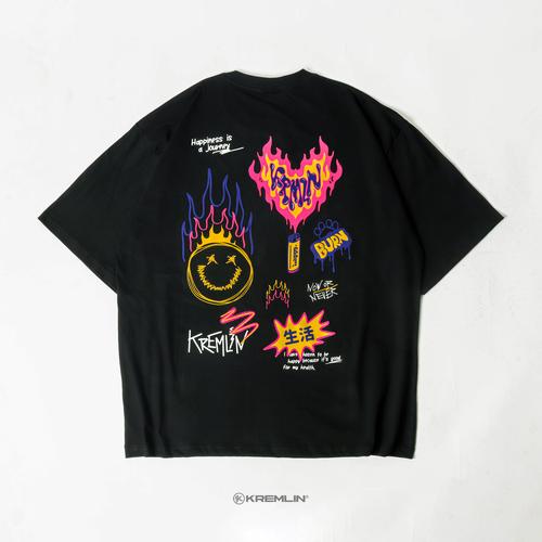Promo KREMLIN T-Shirt Oversized Graphic Black - FLOW - M - Kota Bandung ...