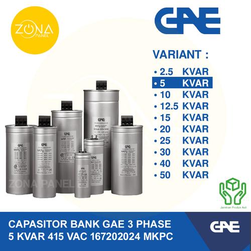 Jual KAPASITOR CAPASITOR BANK GAE 5 KVAR 5KVAR 415V 3 PHASE 167202024 ...