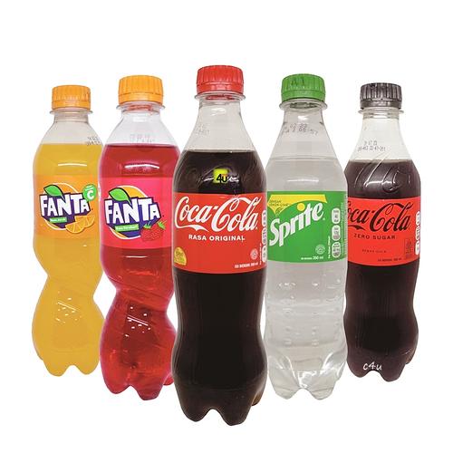 Jual Coca-Cola, Sprite, Fanta - Carbonated Drink - 390ml RTD BOTOL ...