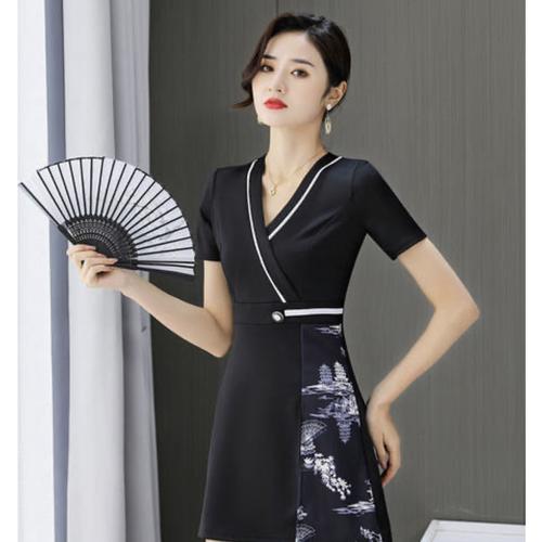 Jual Seragam spg dress front office uniform free logo bs custom wrn pjg ...