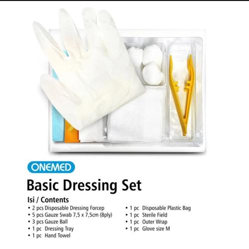 Jual Rawat luka disposable basic dressing set bd set onemed 9 item set - Kota Makassar - Wahid ...
