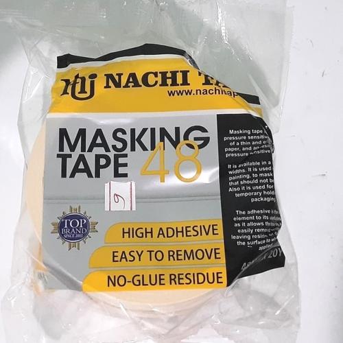 Jual Masking Tape Nachi 48mm 2 inch 20yard Lakban Kertas Isolasi 2inch ...