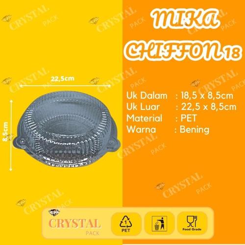 Promo Mika Bolu Bulat Sifon 18 Pack 50pcs Mika Bening Cake Chiffon Tutup - Kota Tangerang ...