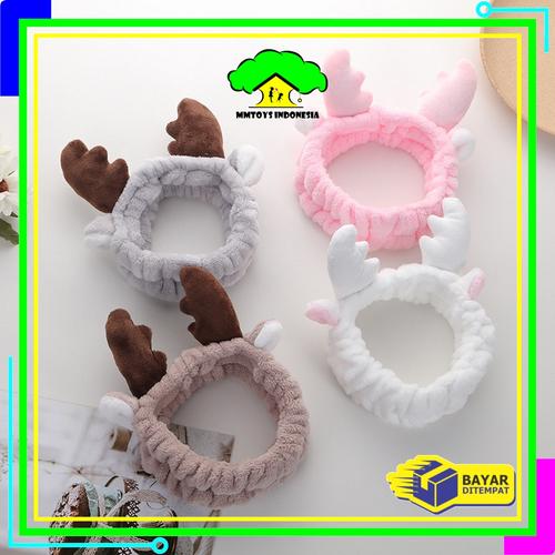 Promo MI-C68 Bandana Masker Bando Korea Facial Motif Tanduk Rusa Lucu ...