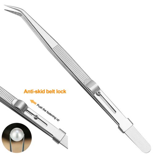 Jual PINSET PENJEPIT STAINLESS SLIDE LOCK PERMATA BERLIAN STRAIGHT ...