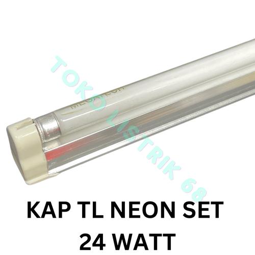 Jual Lampu TL Neon T4 24W Kap Set Komplit - Merah - Jakarta Utara ...
