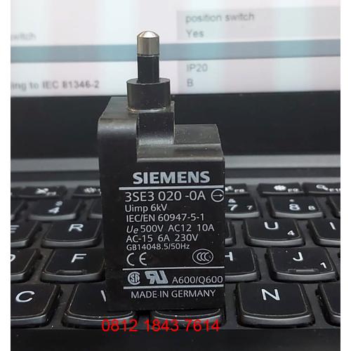 Jual Siemens 3SE3020-0A Position Switch Plunger 1NO+1NC SLOW ACTION ...