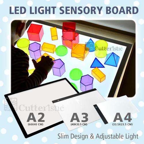 Jual Light Table Sensory Board LED Montessori Meja Lampu Anak Mainan A3 ...