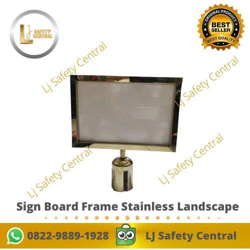 Jual SIGN FRAME Stainless A4 LANDSCAPE SIGNAGE / PAPAN TIANG ANTRIAN ...