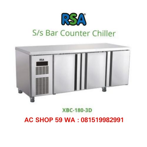 Jual RSA XBC-180-3D BAR COUNTER CHILLER FULL STAINLESS STEEL 350L NEW ...