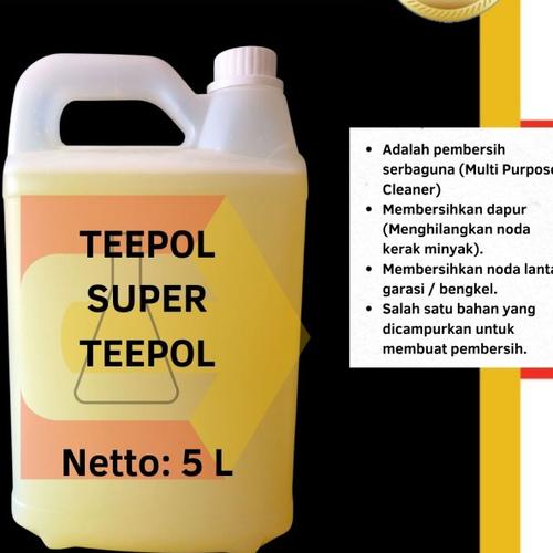 Jual Super Tepol/Teepol Teppol Multi Purpose Cleaner - Degreaser - 5 ...