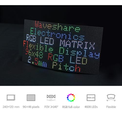 Jual Flexible RGB LED Matrix Panel 96×48 Pixel Adjustable Brightness ...