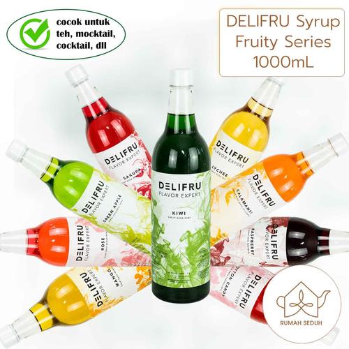 Jual DELIFRU Syrup 1000mL Varian Rasa cocok untuk teh, mocktail ...