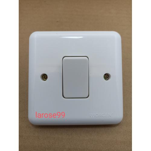 Jual Morgen Saklar Engkel 1G IB Tanam MG-881NPC PUTIH Sakelar Tunggal 1 ...