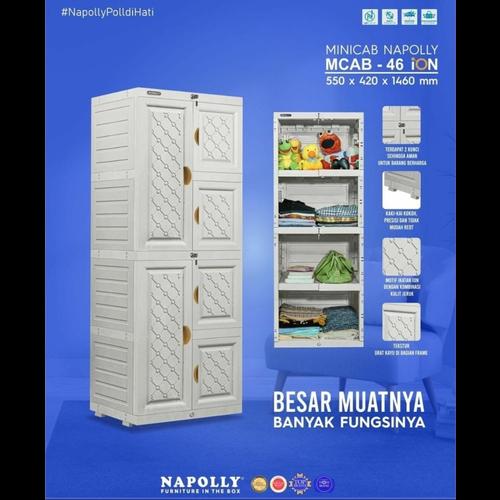 Jual Lemari Baju Napolly Mini Cabinet 4 Susun MCAB - 46 ION - Kota ...