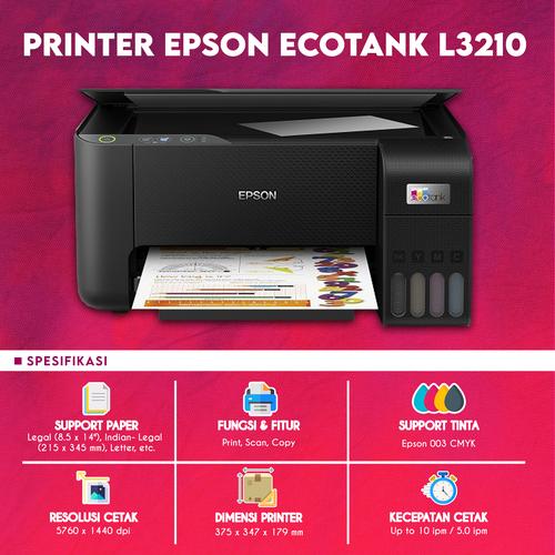 Jual EPSON Printer EcoTank L3216 WHITE Pengganti L3210 BLACK Garansi Resmi - L3210 HITAM ...