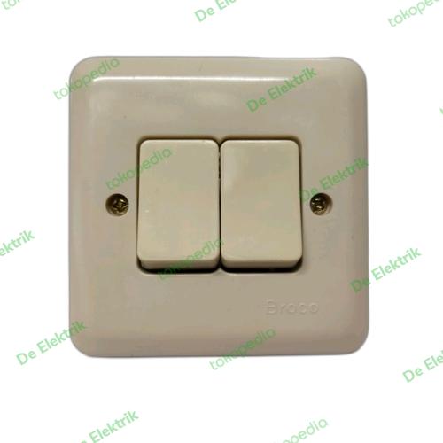 Jual Saklar Seri Double Inbow Tanam New Gee BROCO 6622U - Jakarta Pusat ...