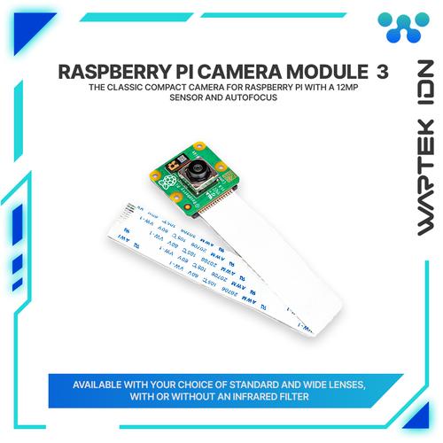 Jual Raspberry Pi Camera Module 3 - 12 MP Sensor And Autofocus - Wide ...