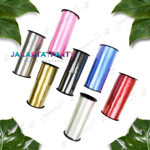 Promo Pita Balon / Pita Ribbon / Pita Dekorasi / Pita Gulung - SILVER ...