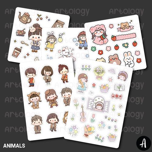Promo Sticker Set People Cute Lucu Planner DIY Jurnal Bullet Journal ...