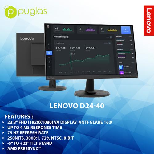 Jual Monitor LED Lenovo D24-40 VA Full HD 24" HDMI D-Sub Laptop PC ...
