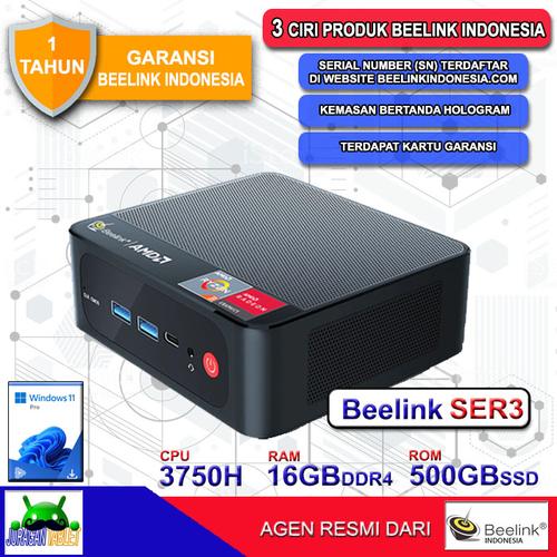 Jual Mini PC Gaming Beelink AMD Ryzen 7 3750H 16/500GB NVMe Windows 11 ...
