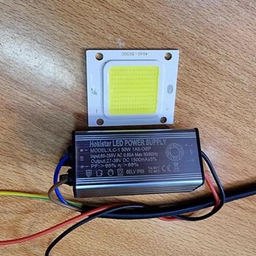 Promo mata led cob 50w 50watt chip + trafo driver pju cobra 50 watt 50 ...