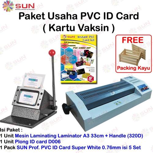 Jual Paket Usaha Cetak PVC ID Card Terdiri dari Mesin Laminating, Alat ...