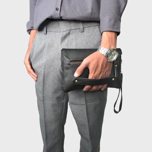 Jual Hand Bag Pria Original Kulit Caliandravieri CVR2 Moessa Pouch ...