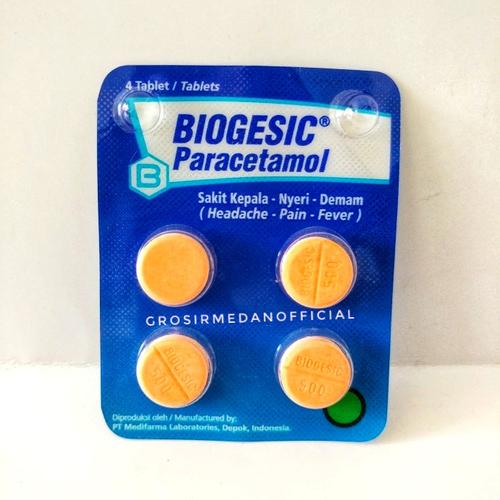 Jual BIOGESIC PARASETAMOL 500 G - OBAT DEMAM SAKIT KEPALA SAKIT GIGI ...