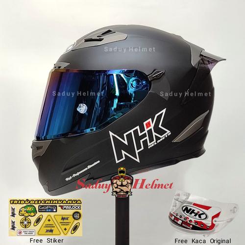 Jual Paket Ganteng Helm NHK Rx9 Hitam Dop - Bk Dop Standar, L - Jakarta ...