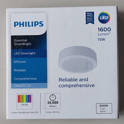 Jual Lampu Downlight Outbow PHILIPS LED DN027C G3 D200 8Inch 15 Watt ...