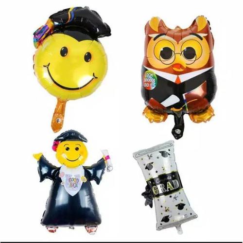 Jual Balon Foil Mini Graduation / Balon Wisuda - Smile Wisuda, 1 pcs ...