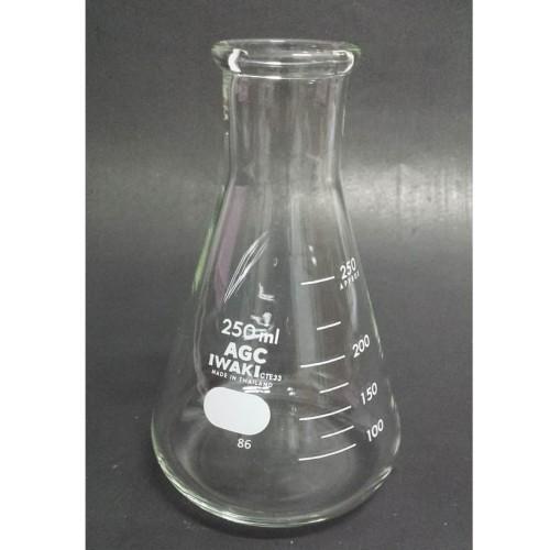 Jual Erlenmeyer Flask 250 ml Iwaki - Kab. Sidoarjo - Mitra_Laboratorium | Tokopedia