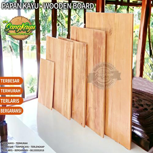 Jual Kayu Papan kayu 95 x 60 cm Wooden board bahan meja kayu - 120 cm ...