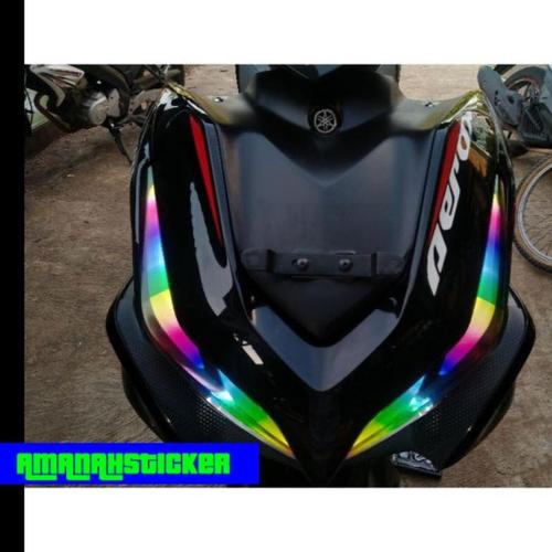 Jual Stiker Alis motor Aerox New V2 RGB / Pelangi dan warna - Hijau ...