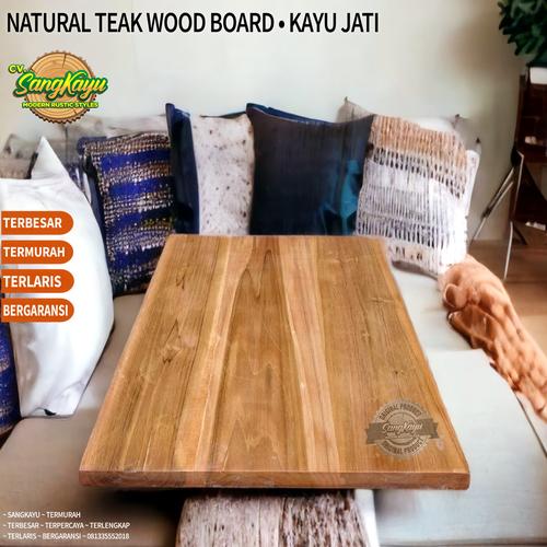 Jual Papan kayu jati asli 60x40 papan ambalan wooden board bahan daun ...