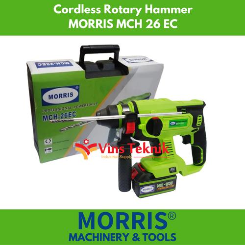 Jual mesin bor baterai set cordless hammer drill MCH26EC MORRIS MCH 26 ...