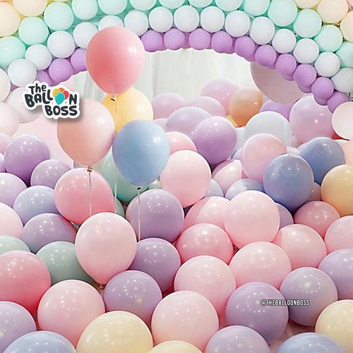 Jual Balon Latex Macaron Premium 1 Pack isi 100 PCs / Doff Pastel / 12 ...