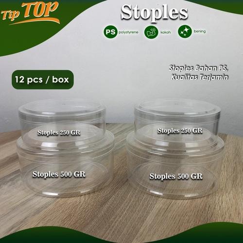 Jual Stoples Toples Kue Kering 250gram 500gram Bening Tip Top isi 12pcs ...
