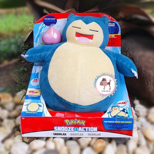 Jual Pokemon Snooze Action Snorlax Plush - Kota Medan ...