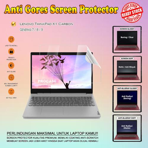 Jual Lenovo ThinkPad X1 Carbon Anti Gores Screen Guard Protect Matte ...