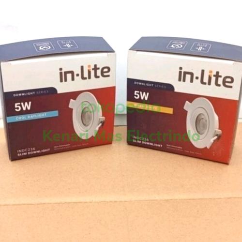 Jual INLITE LAMPU SPOTLIGHT LED INDC236 5W 5WATT 5 W IN-LITE - Putih ...