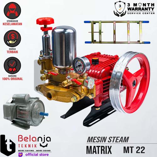 Jual Matrix Power Sprayer Steam PS 22 C + Dinamo 1 HP 1 Phase 4 Pole ...