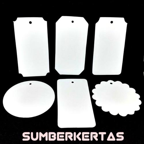Jual HANG TAG POLOS ART CARTON 360/HANGTAG PUTIH/HANGTAG POLOS/HANTAG ...