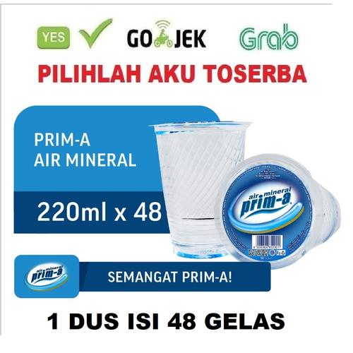 Jual Air Mineral Prima Prim-A Cup / Gelas 220 ml - (HARGA 1 DUS ISI 48 ...
