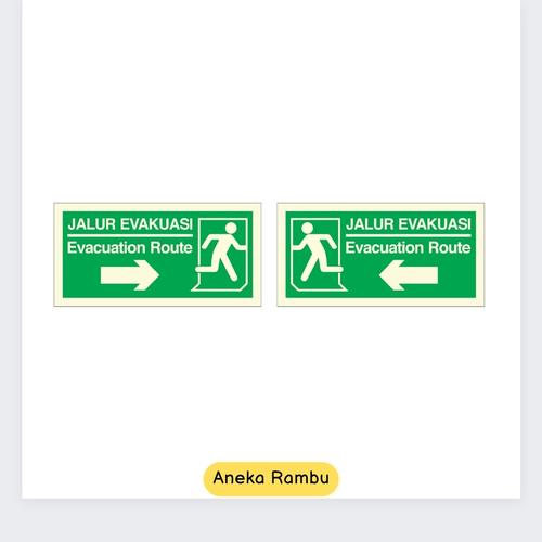 Jual Rambu Exit Ukuran 40x20 cm. Plat ACP 3mm - Kota Tangerang - Jual ...